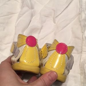 Umi | Shoes | Umi Leather Upper And Lined Yellow Sandal Good Con | Poshmark